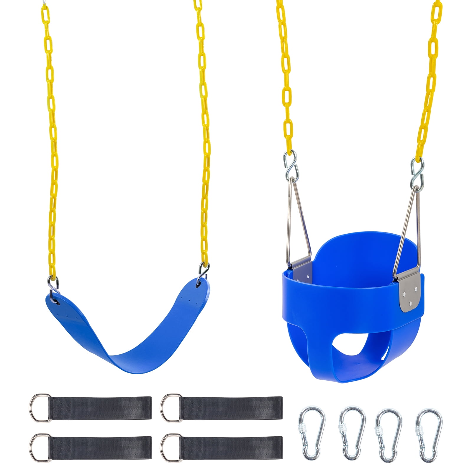 EVA Iron Swing with Hanging Basket Combo, Blue Baby Swing - Indoor and ...