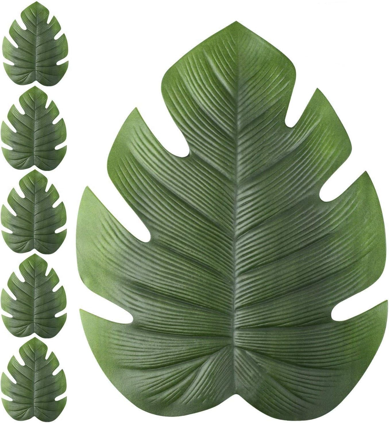 EVA Leaf Placemats,6 Pcs imulation Turtle Back Leaf Table Mats ...