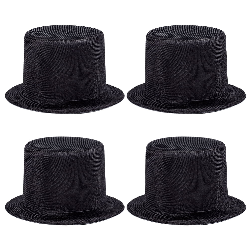 EVA Polyester Cloth Round Fascinator Hat Base for Black 90x48.5mm ...