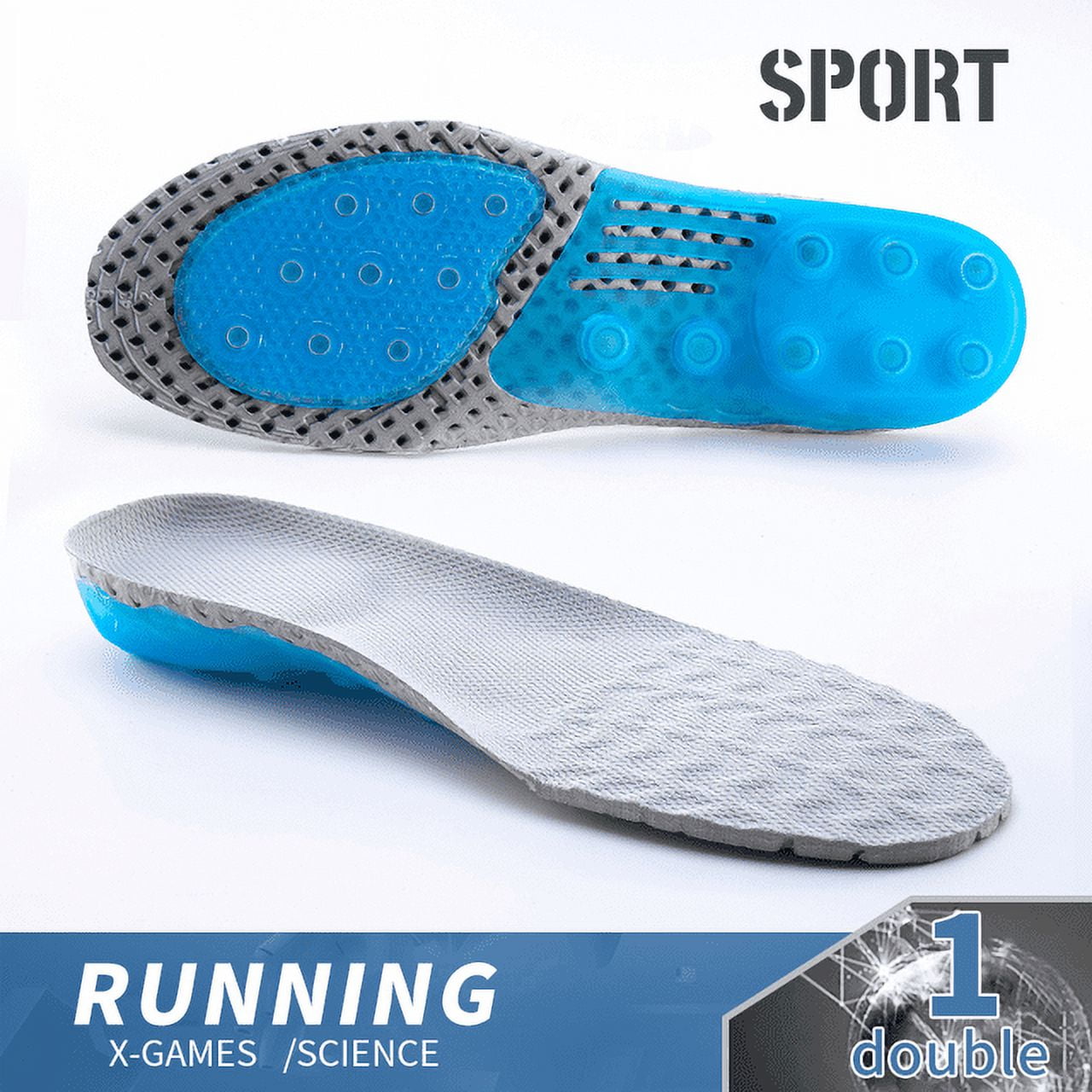 EVA Spring silicone orthopedic arch support Insoles inserts flat feet ...