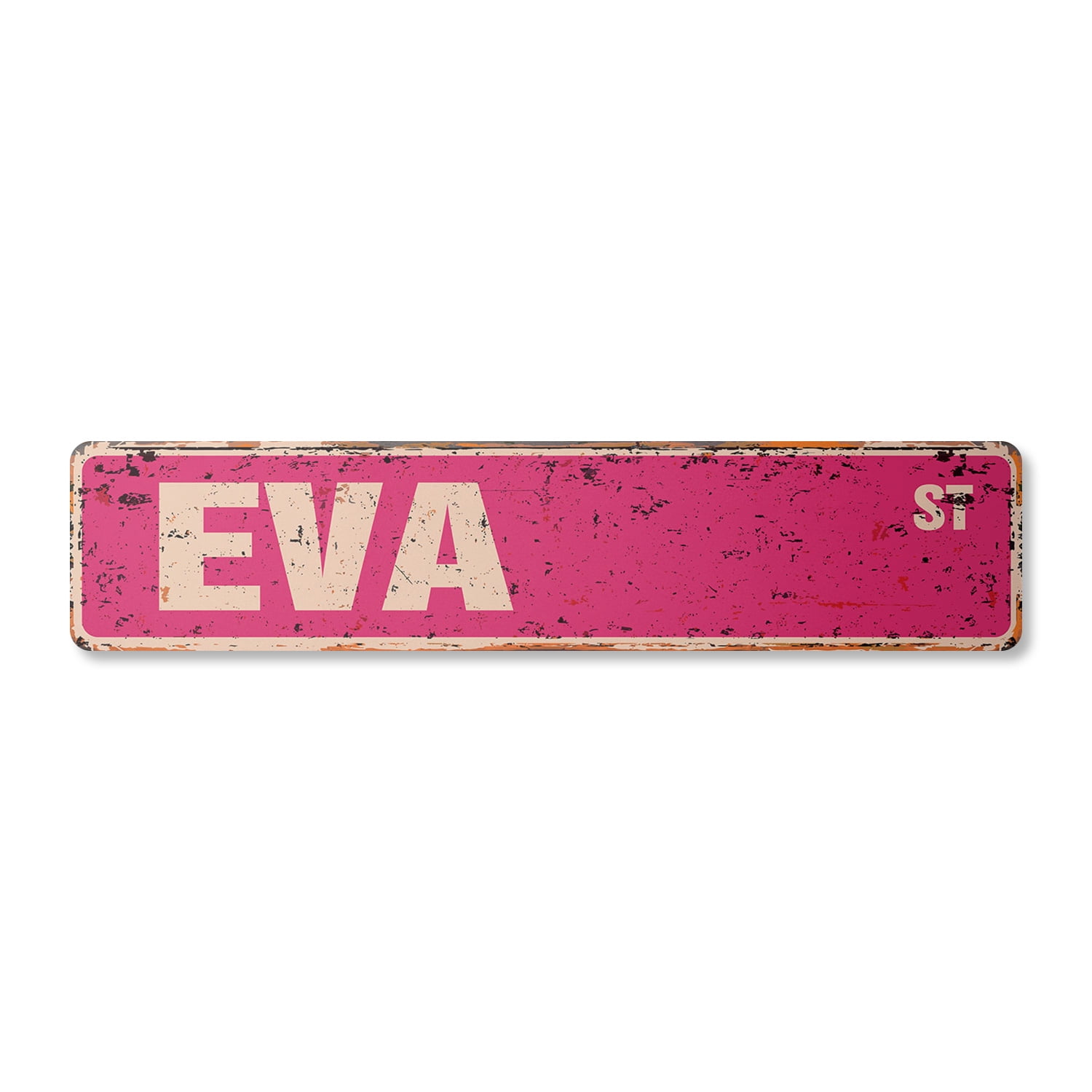 EVA Vintage Plastic Street Sign Childrens Name Room Sign | Indoor ...