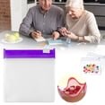 EVA Zippered Storage Bag Purple, Durable Transparent Sealing Bag for ...