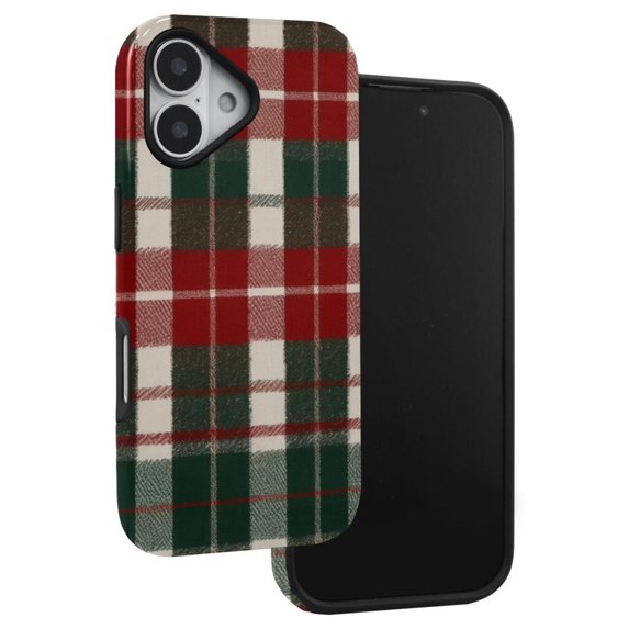 EVANLinism Christmas Plaid phone case for Iphone 17 Glossy Touch ...