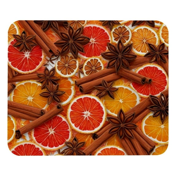 EVANLinism Orange Cinnamon Octagonal Mouse Pad Square Washable Mousepad ...