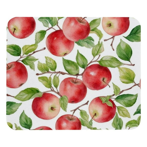 EVANLinism Watercolor Red Apple Mouse Pad Square Washable Mousepad Anti ...