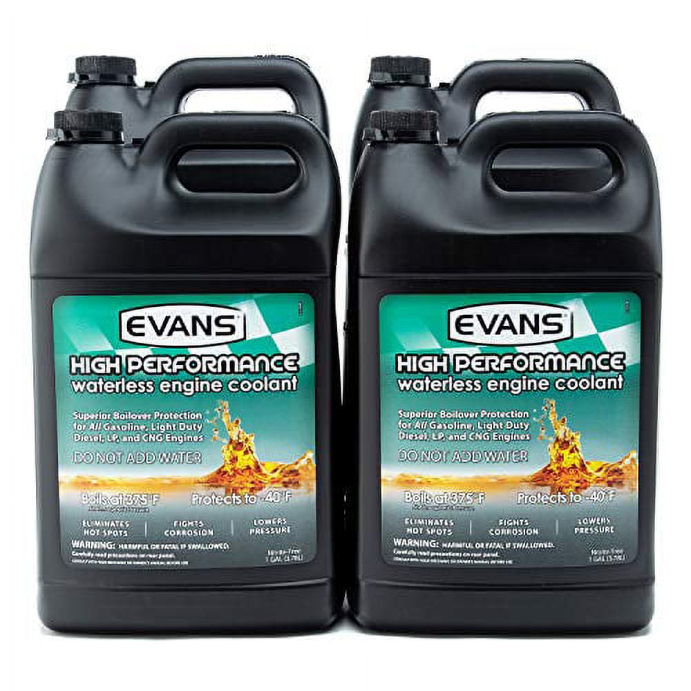 EVANS Coolant EC53001 High Performance Waterless Coolant, 4 Gallon Pack ...