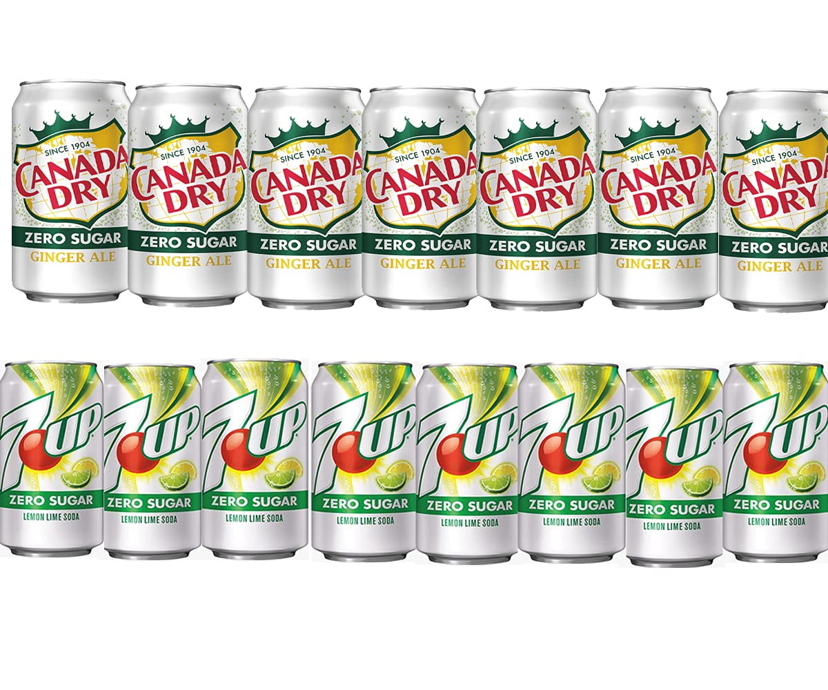 EVAXO LUV BOX - Variety Zero Soda , ( Canda Dry Zero Sugar, 7UP Zero ...