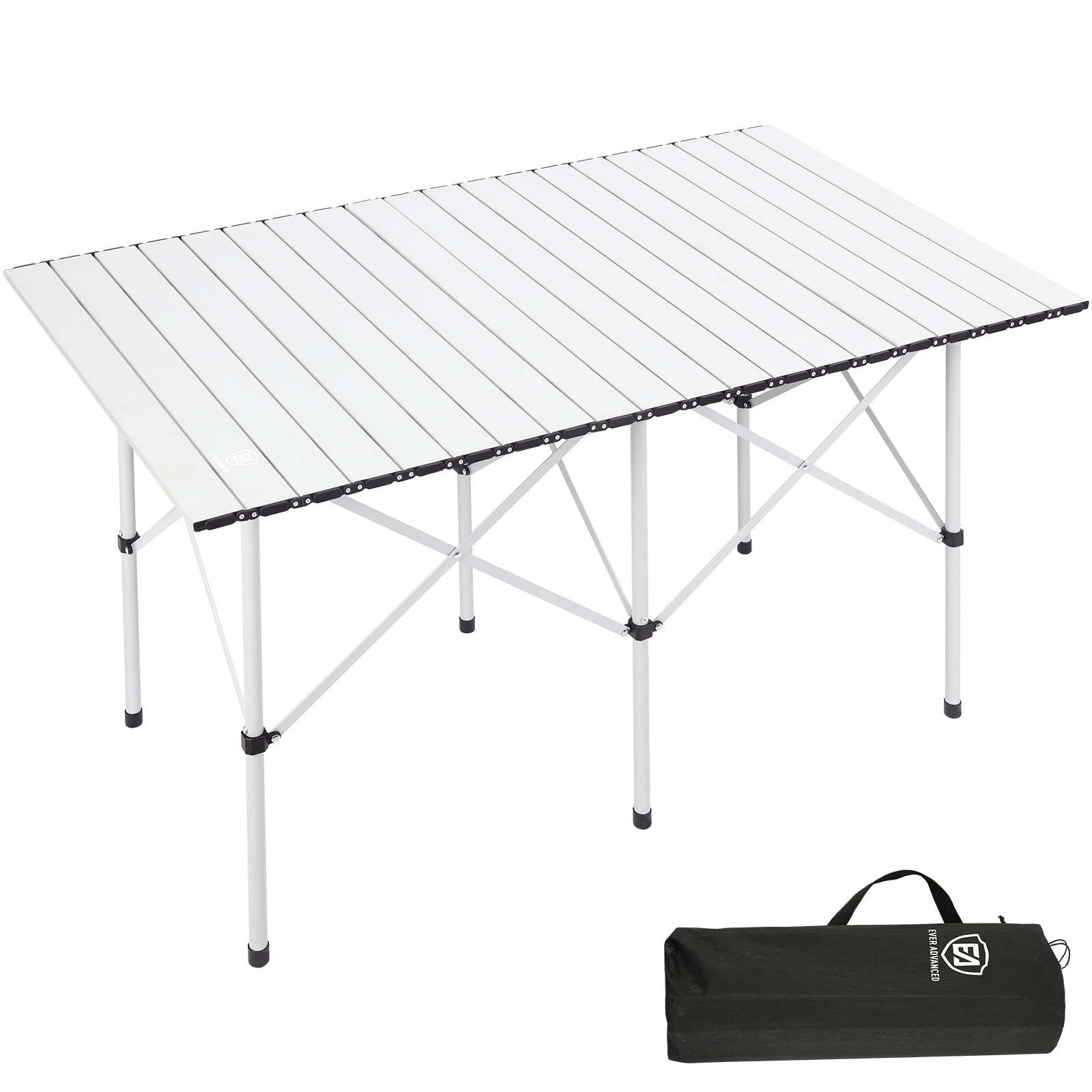Ozark Trail Aluminum Roll-Top Camping Table, Dark Brown - Walmart.com