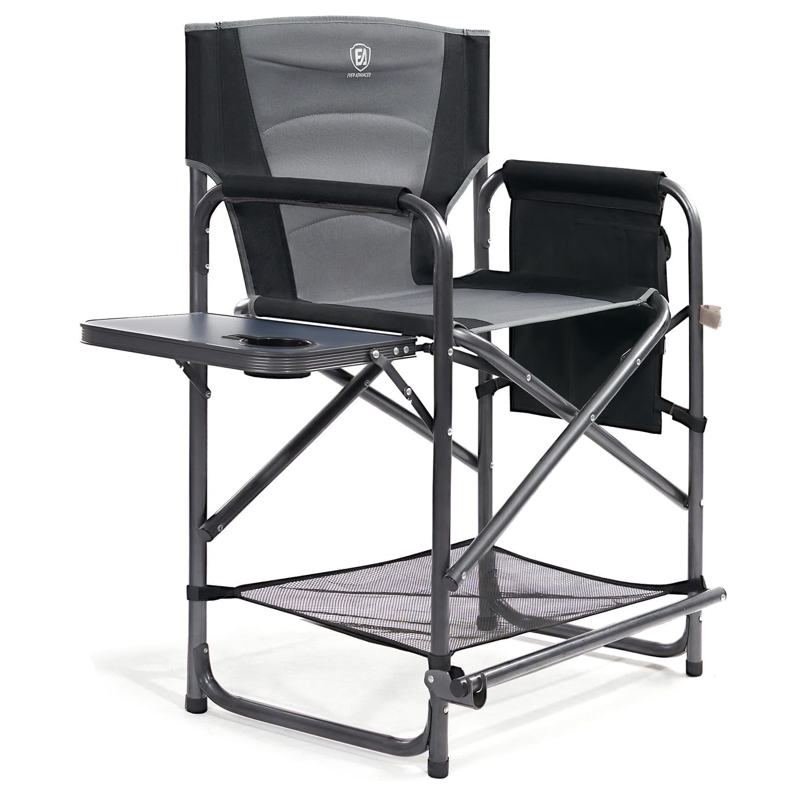 EVER ADVANCED Medium Tall Directors Chair 23.2" Seat Height, Folding ...