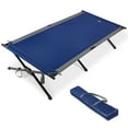 EVER ADVANCED Oversized Camping Cot for Adults, Extra Wide XXL Folding Sleeping Cots with Side ...