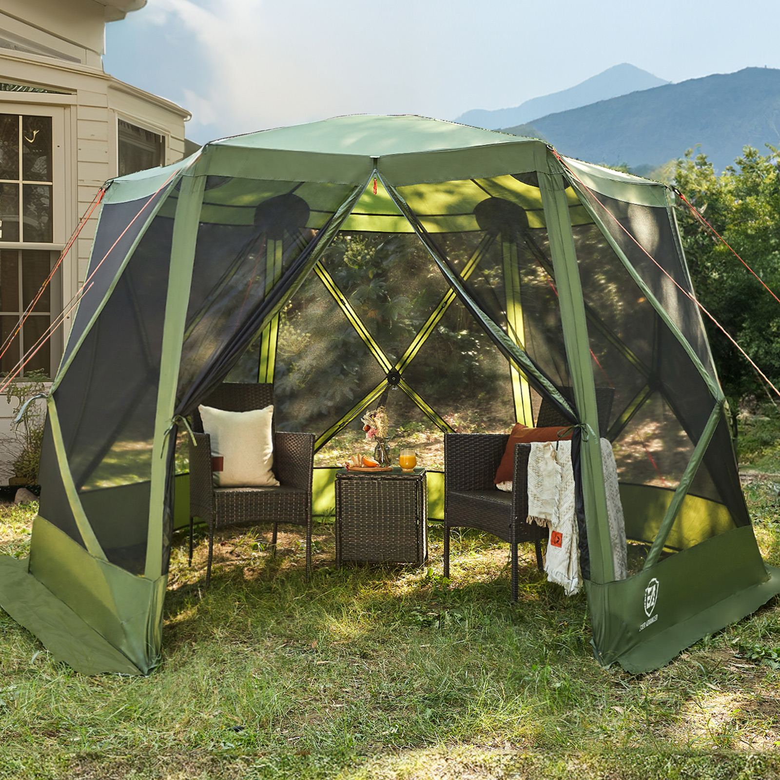 Ozark Trail 7-Person 2-in-1 Screen House Connect Tent with 2 Doors ...