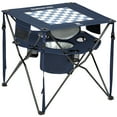 EVER ADVANCED Lightweight Foldable Portable Tailgating Table with ...