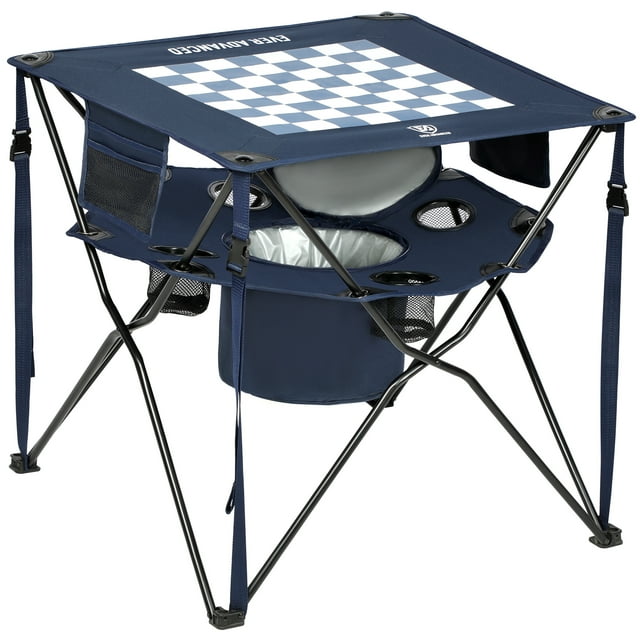 EVER ADVANCED Portable Tailgating Table, Folding Camping Table with ...