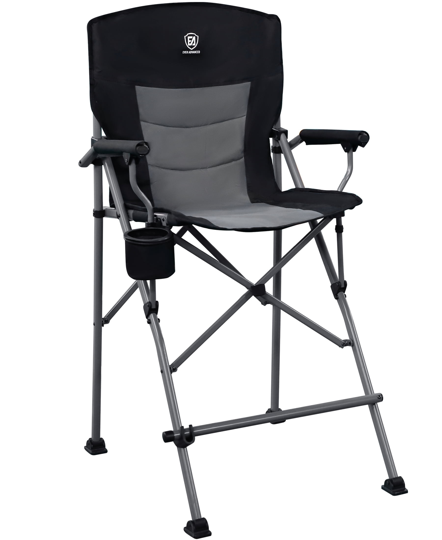 EVER ADVANCED Tall Camping Directors Chair 31" Seat Height for Adults ...