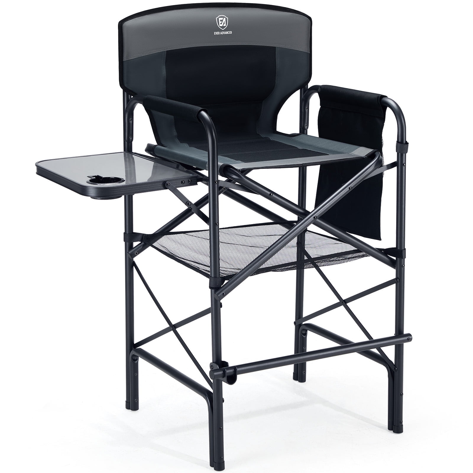 EVER ADVANCED Portable 30.7" Seat Height Tall Folding Camping Chair ...