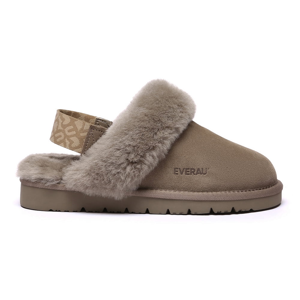 EVER AU Women Pelican Removable Strap Slingback Slippers - Brown ...
