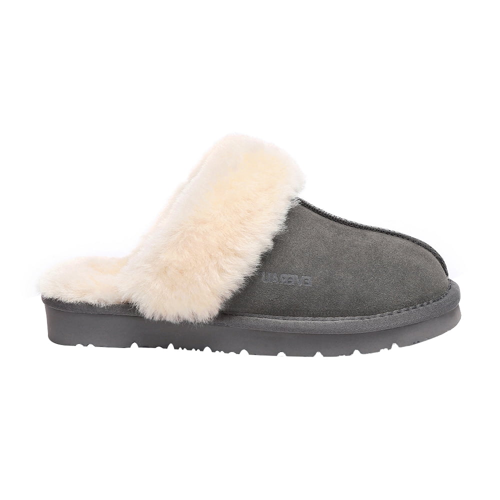 EVER AU Women Raven Slippers - Grey - Walmart.com