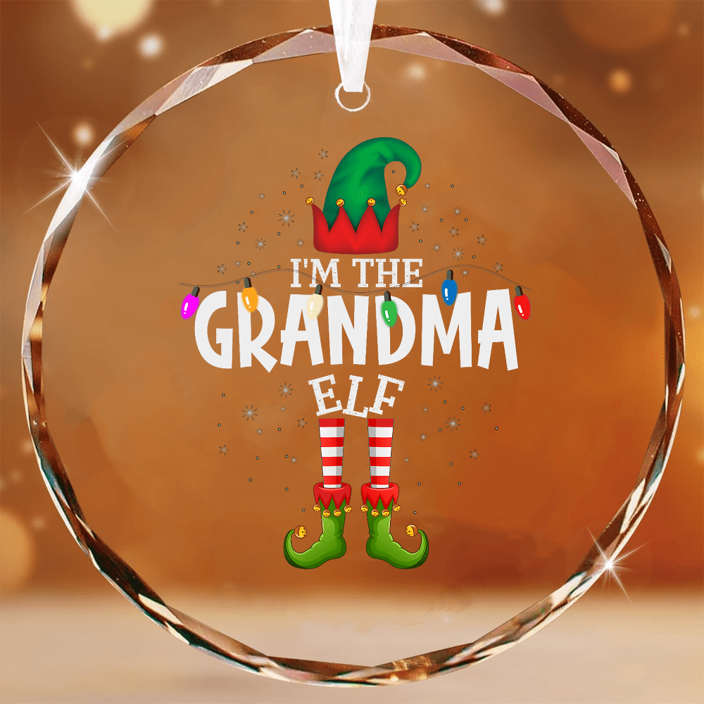 EVERA 99 Gifts Group Foto Chris.tmas Elf Shop - I'M The Grandma Chris.tmas Family Ornament ...