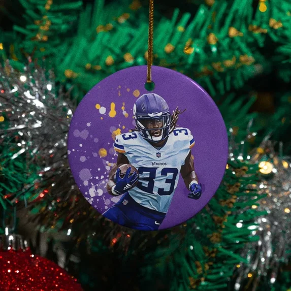 EVERA Aaron Jones Star Player - Minnesota Ball Fans Xmas Ceramic ...
