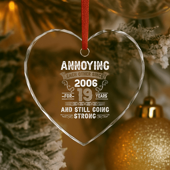 EVERA Annoying Each Other Since 2006 19Th Wedding Anniversary Ornament ...