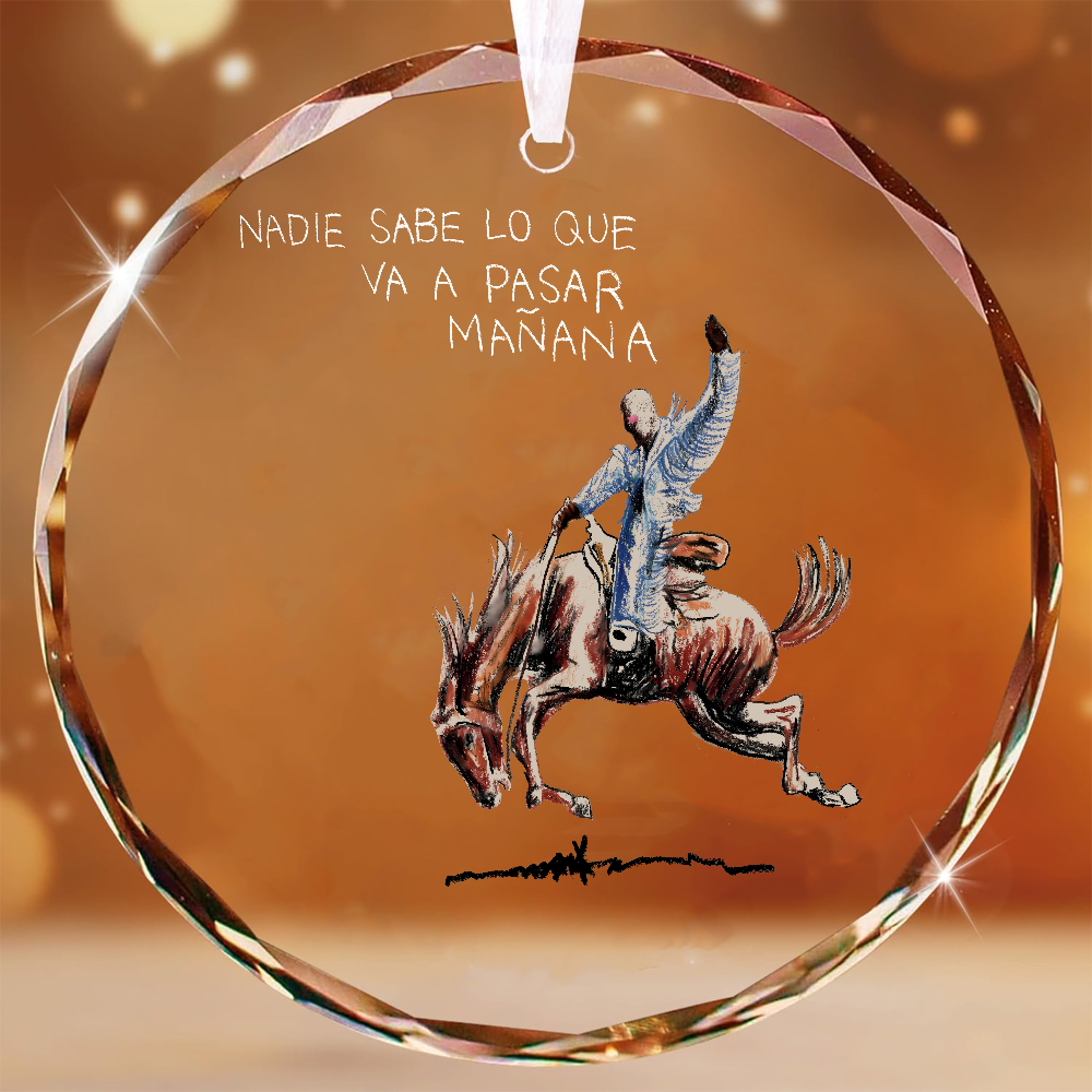EVERA Bad Bunny Monaco Glass Ornament, Nadie Sabe Lo Que Va Pasar MaÃ± ...