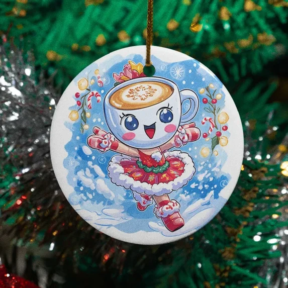 EVERA Ballerina Cappuccina Ceramic Chris.tmas Ornament - Brainrot Tribute Chris.tmas Keepsake ...