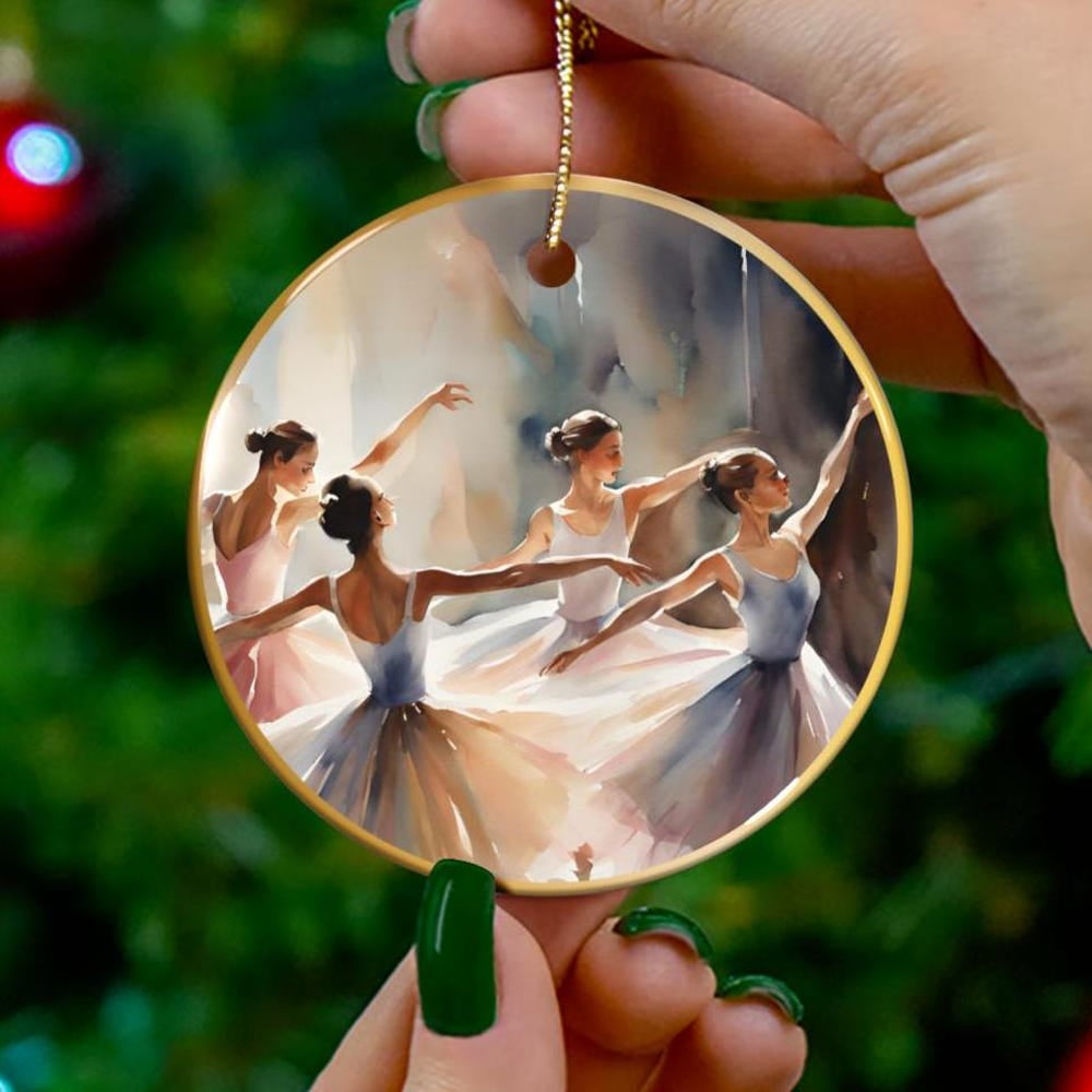 EVERA Ballet Ornament, Watercolor Ballet Dancer Artistic Gift Student ...