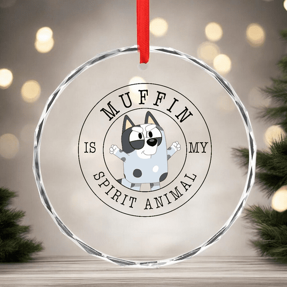 EVERA Bluey Muffin Spirit Animal, Blue Dog Muffin Ornament Anniversary ...