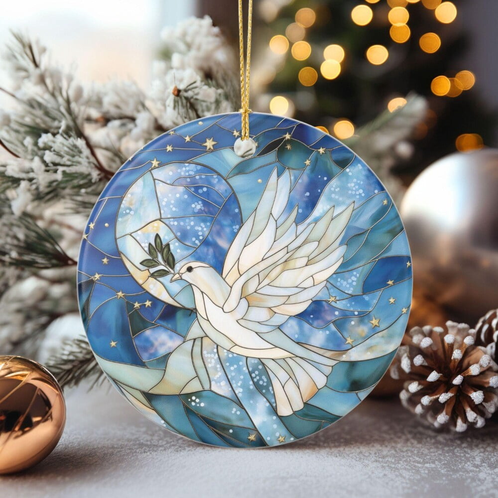 EVERA Chris.Tmas Faith Dove Ornament, Peace Dove Christian Chris.Tmas ...