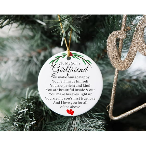 EVERA Chris.tmas Ornaments Gift Son&S Girlfriend, To My Son&S ...