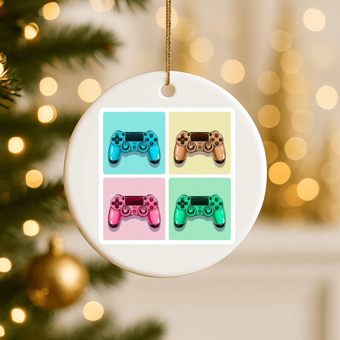 EVERA Cute Gaming Controllers For Gamer Girls Ornament 2D FLAT Ceramic ...
