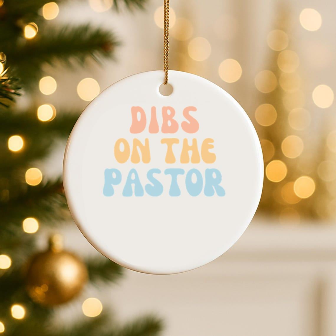 EVERA Dibs On The Pastor Ornament - Christian For Pastor'S Wife, Faith-Inspired Cozy Ornament ...