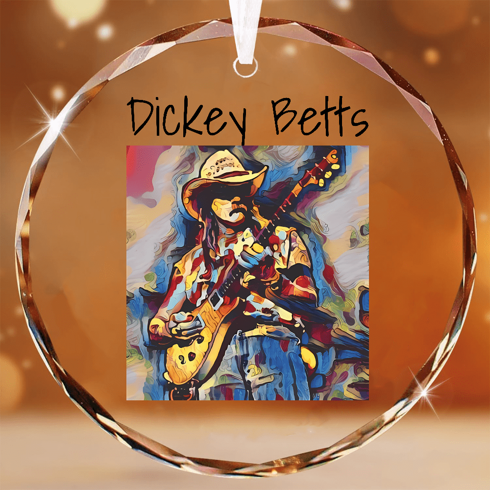 EVERA Dickey Betts Ornament Allman Brothers Abb Psychedelic, Chris.Tmas ...