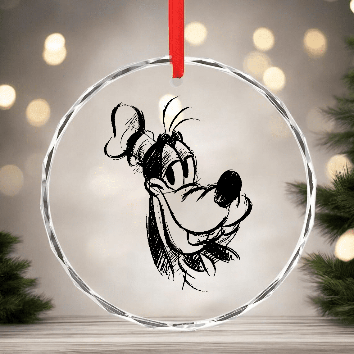 EVERA Disney Goofy Sketch Ornament, Goofy Ornament, Disneyland Trip ...