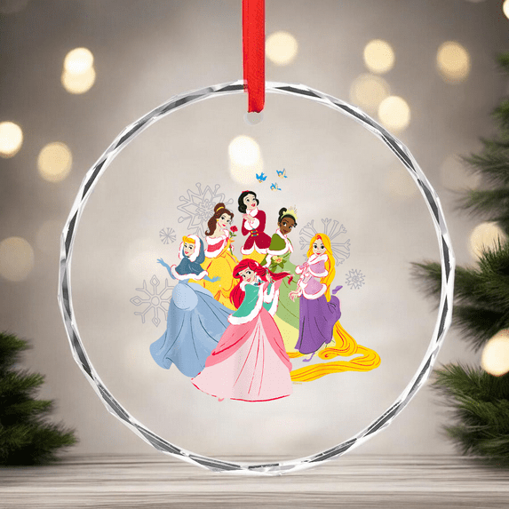 EVERA Disney Princess Squad Winter Chris.Tmas Get-Together Ornament ...