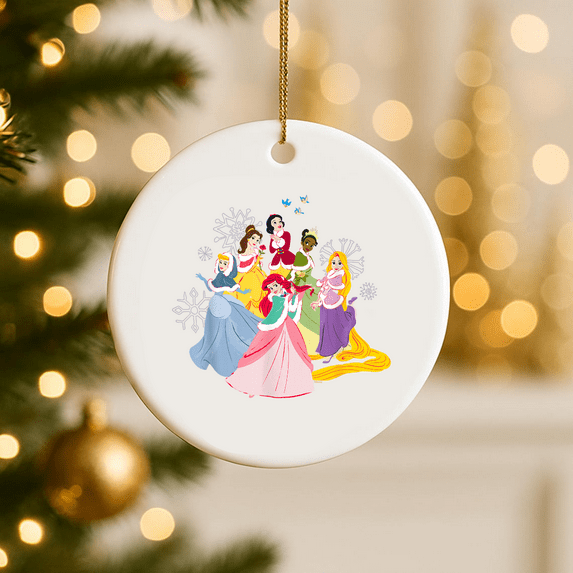 EVERA Disney Princess Squad Winter Chris.Tmas Get-Together Ornament ...