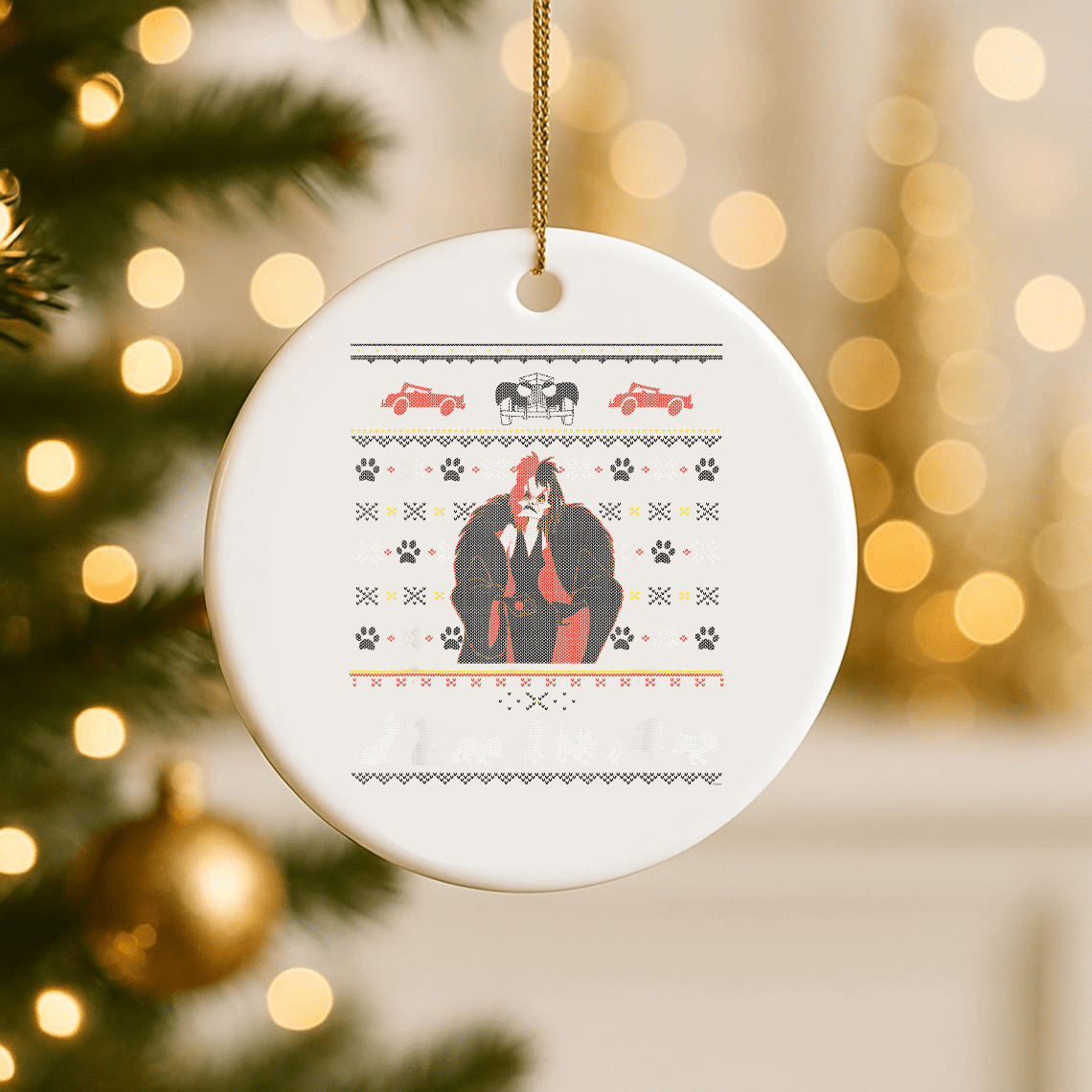 EVERA Disney Villains Cruella De Vil Chris.Tmas Ornament 2D FLAT ...
