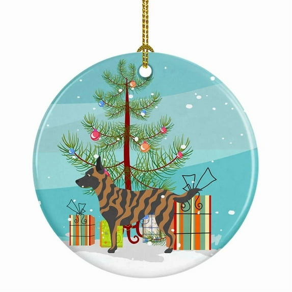 EVERA Dutch Shepherd Chri.Stm.As Ceramic Ornament 2D FLAT Ceramic ...