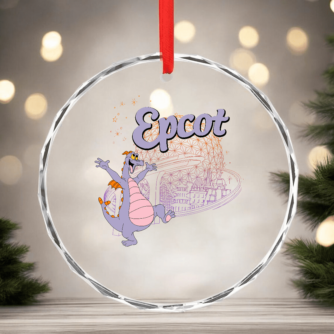 EVERA Epcot Figment Ornament, Epcot Ornament, Womens Epcot Ornament ...