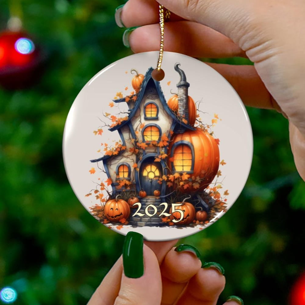 EVERA Fairy House Ornament, Fairycore Pumpkin Hallo.Ween Tree Ornament ...