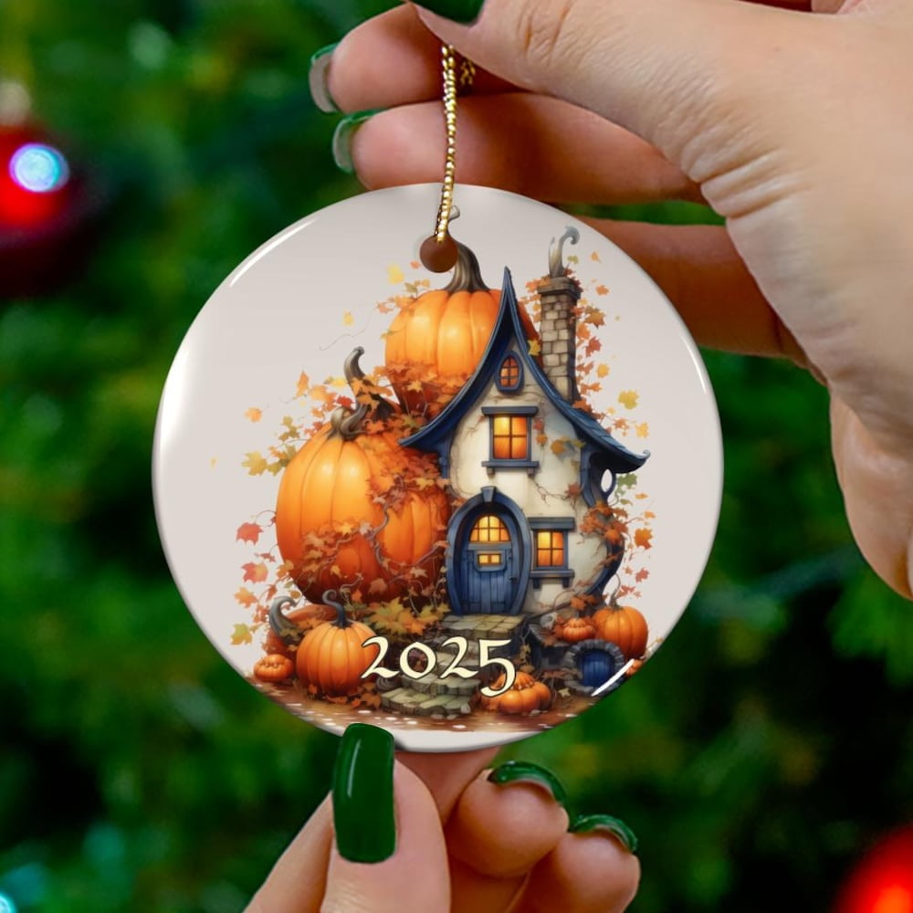 EVERA Fairy House Ornament, Fairycore Pumpkin Hallo.Ween Tree Ornament ...