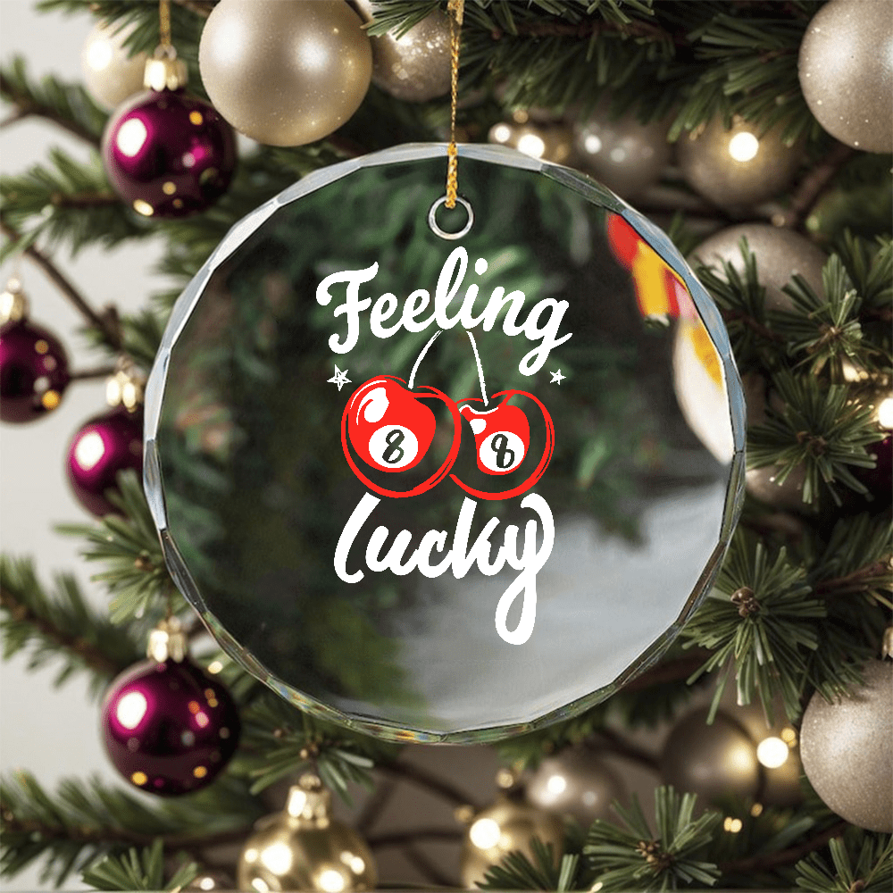 EVERA Feeling Lucky Cherry 8 Ball, Trendy Ornament, Cool Graphic, Women Lucky, Cute Cherry ...