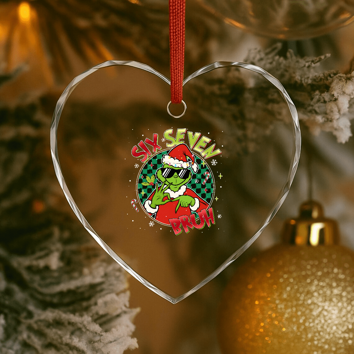 EVERA Funny Six Seven Chris.Tmas Grich Ornament, Viral Design, Trending Six Seven Ornament ...