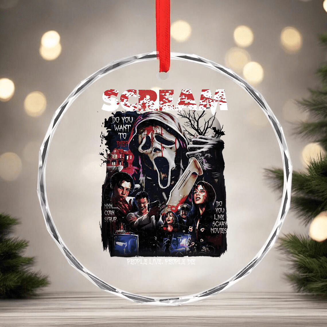 EVERA Hal.Low.Een Scream 90S Ornament, Ghostface Ornament, Horror Film ...