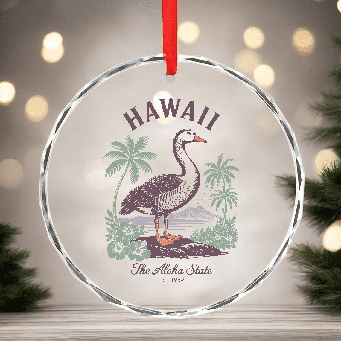 EVERA With Hawaii State Bird Nene Goose Ornament Hawaiian Aloha State ...