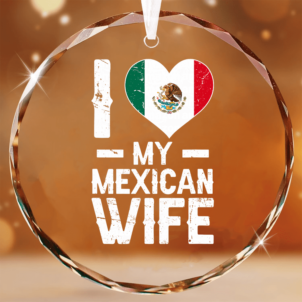 EVERA I Love My Mexi.can Wife Husband Of A Mexi.can Wife Ornament ...