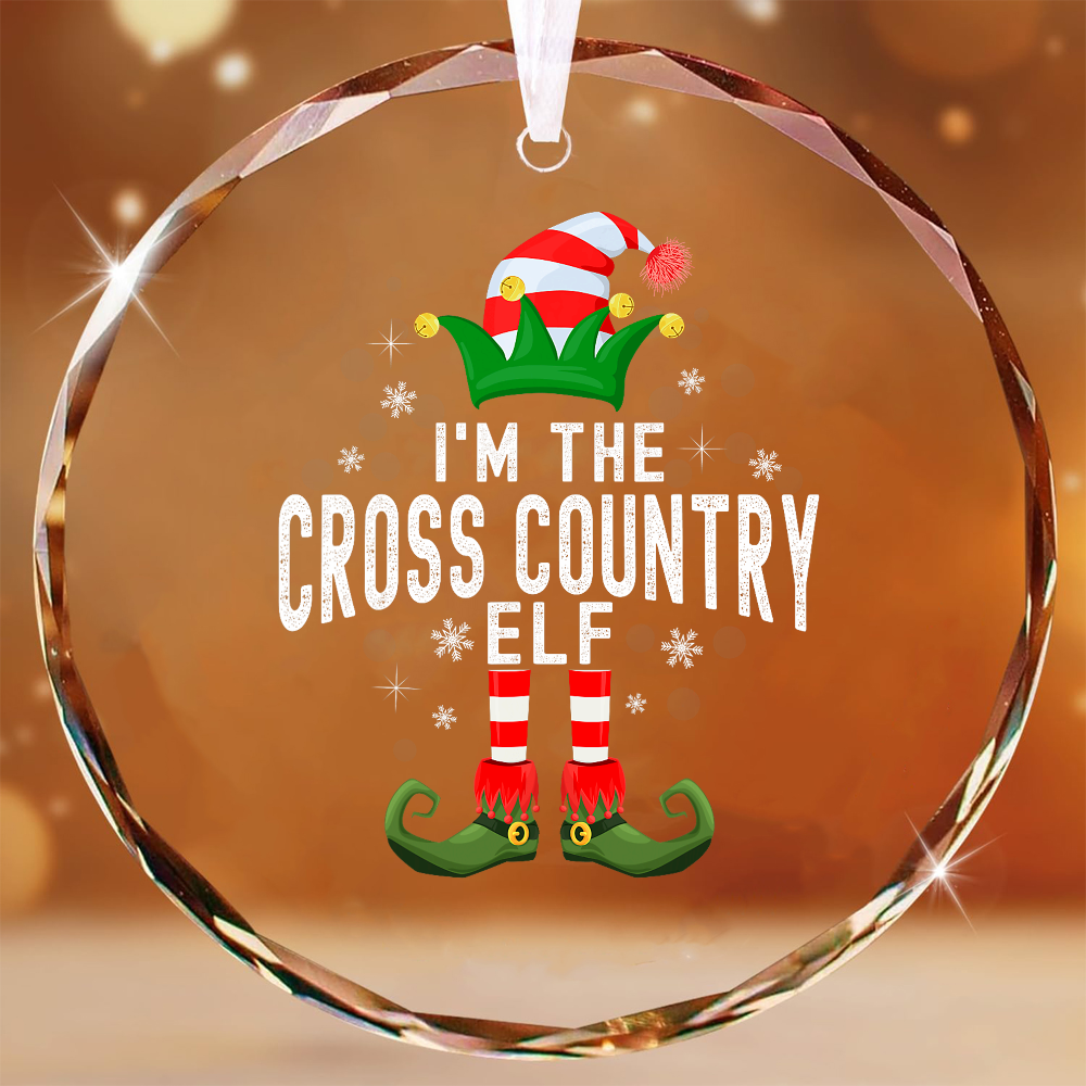 EVERA I'M The Cross Country Elf Chris.tmas Family Ornament Anniversary ...