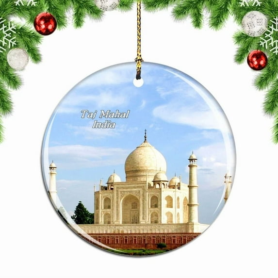 EVERA India Taj Mahal Agra Chris.Tmas Ornament City Travel Souvenir 2D ...