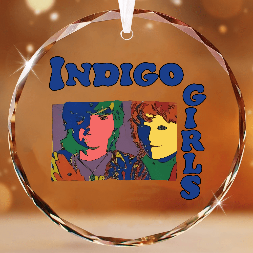 EVERA Indigo Girls Ornament Band Fan Music Retro Design, Chris.Tmas Glass Ornament Anniversary ...
