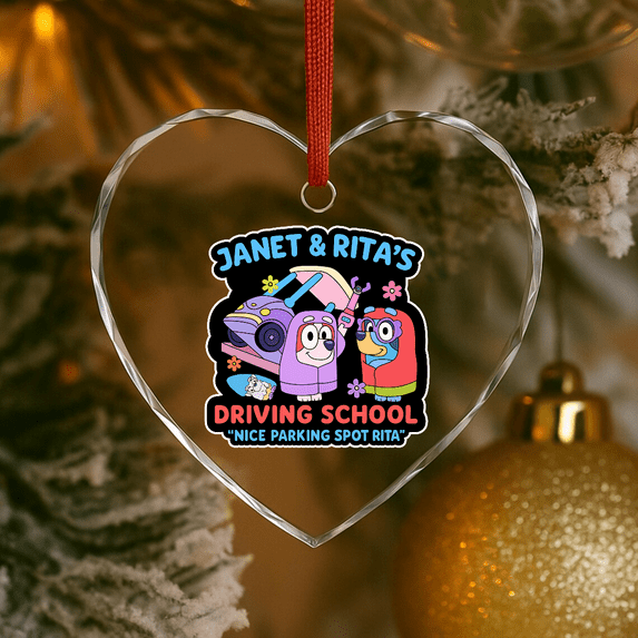 EVERA Janet&Rita Driving School Ornament Bluey Ornament For Kids, Bluey Ornament Party Favors ...